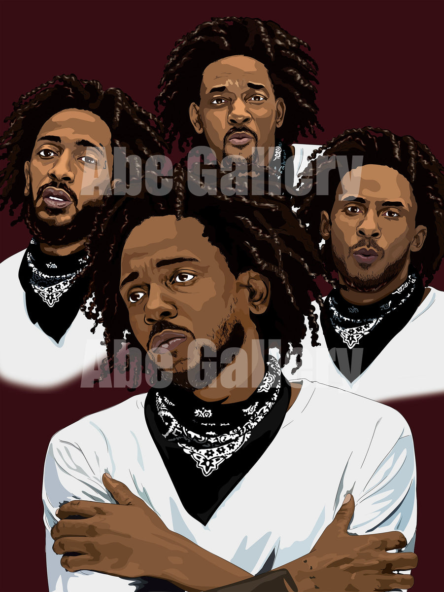 Kendrick Lamar Poster - The Heart Part 5, Prints Hypebeast Art Hip Hop ...