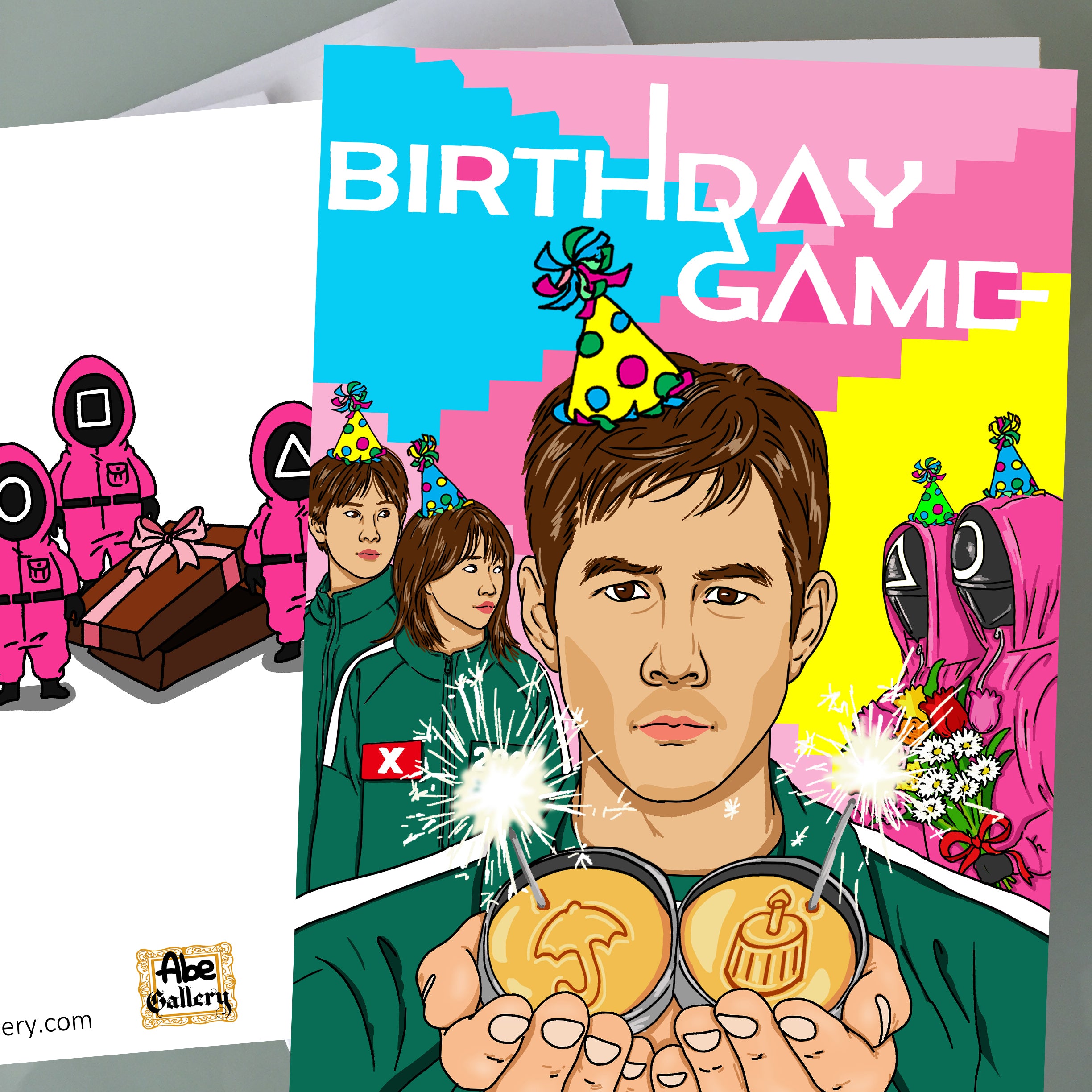 Squid Game Birthday Card! Funny Birthday Card Gift – Abe Gallery
