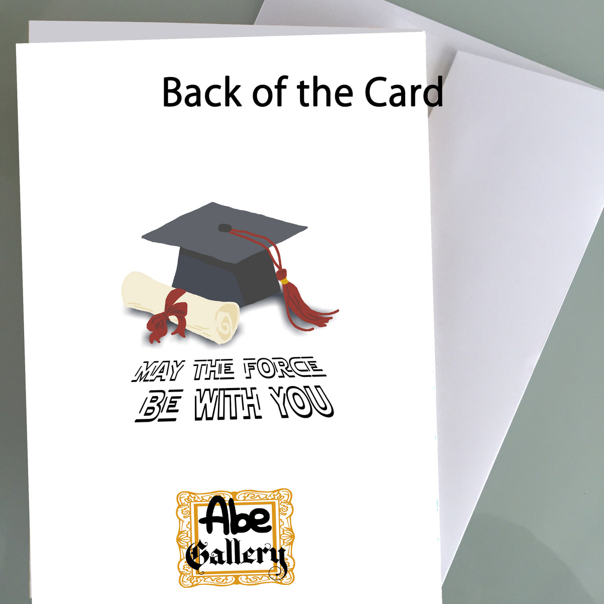 Baby Yoda Graduation Card! Congrats Star Wars Fan Art Gift for Him Her ...